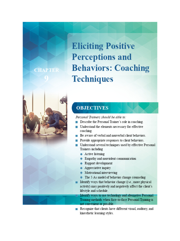 ACSM Técnicas de Coaching | PDF | Empathy | Personal Trainer