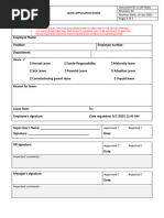 Z1(a) Leave Application Form | PDF | Sick Leave | Parental Leave