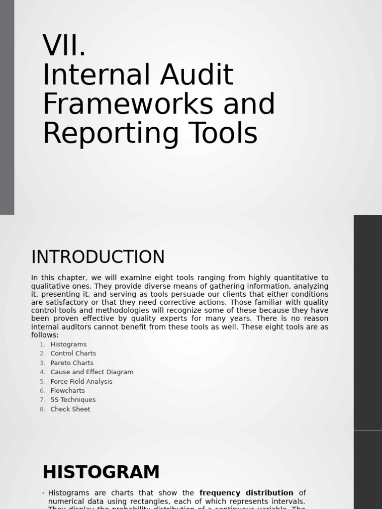 Internal Audit Tools and Techniques | PDF | Histogram | Mean