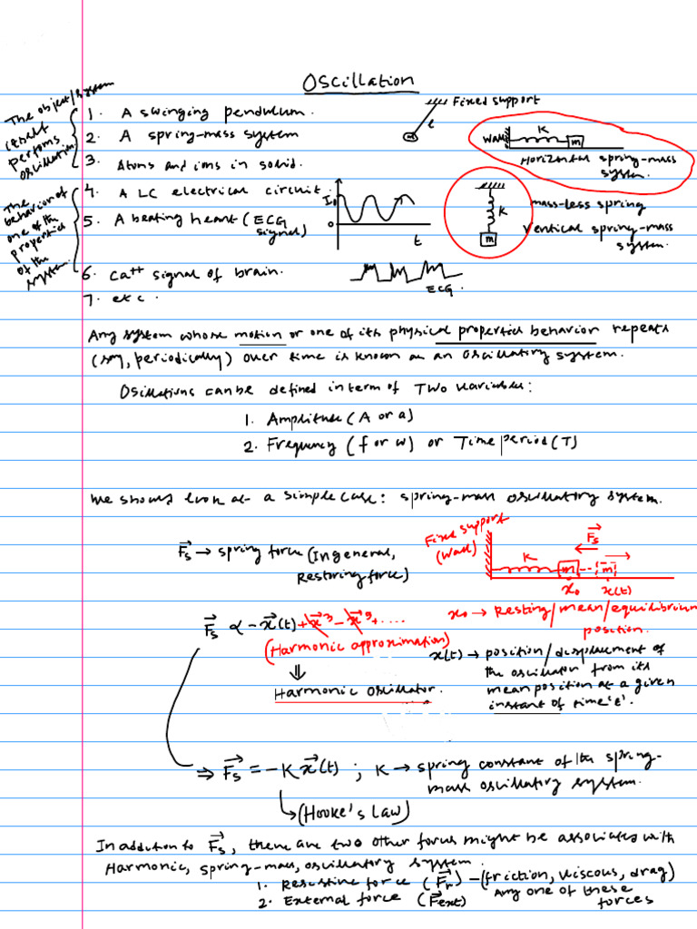 PHY 01 Oscillation | PDF