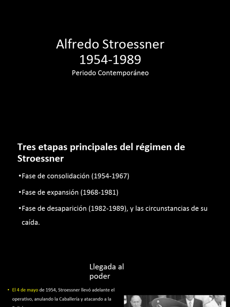 Historia del Régimen Stroessner en Paraguay | PDF | Gobierno