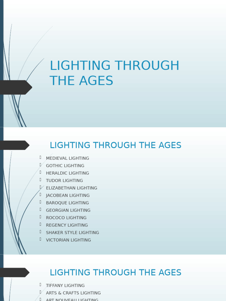 Historical Lighting Styles Overview | PDF | Baroque | Art Nouveau