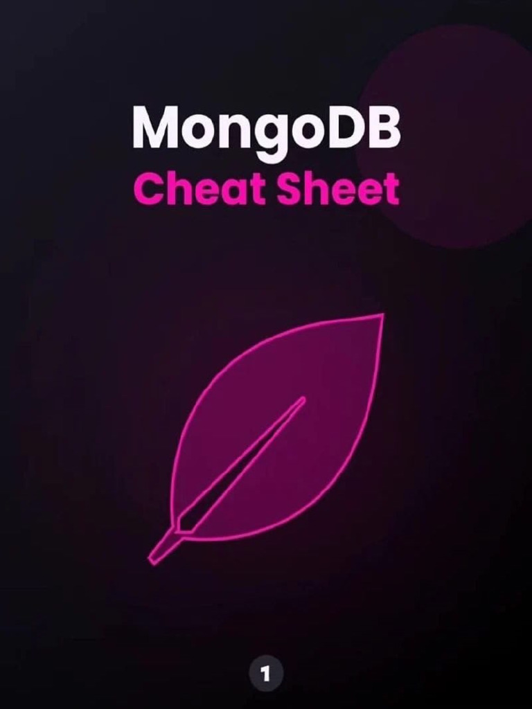 ? MongoDB Cheat Sheet | PDF