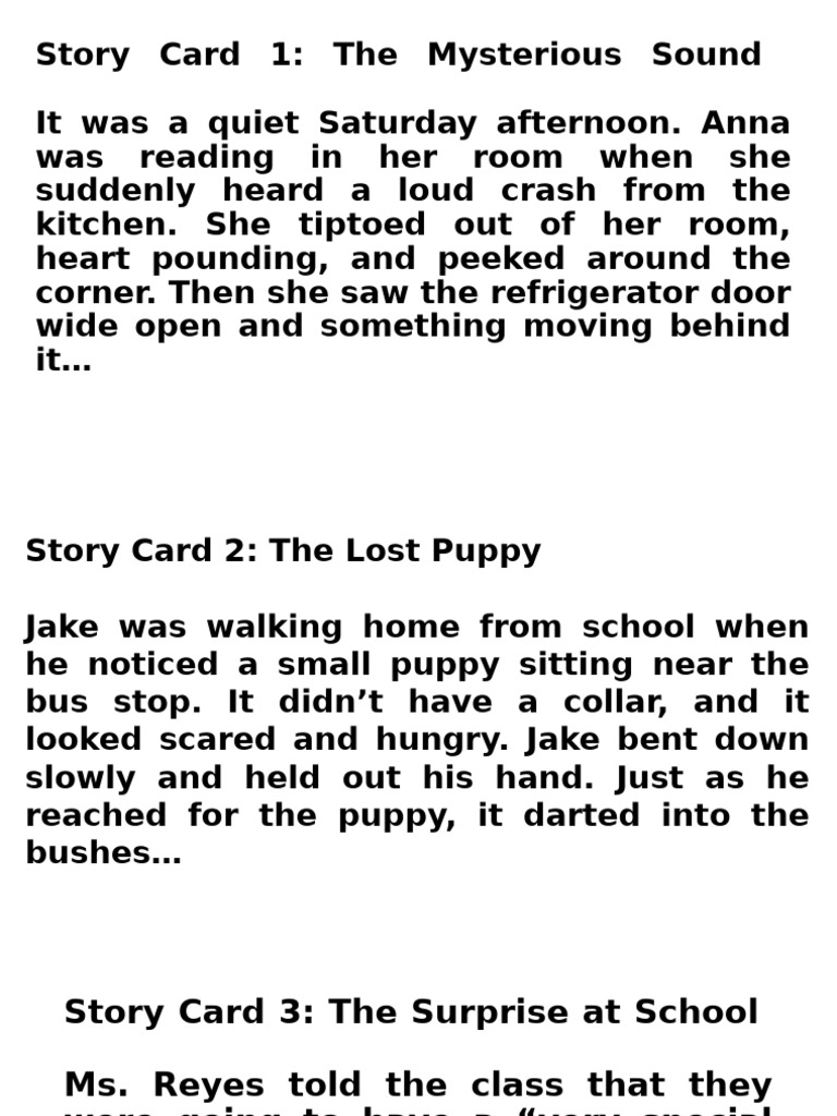 Engaging Short Stories for Kids | PDF