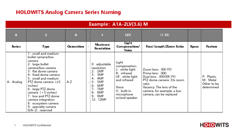 (Naming Rules) HOLOWITS Analog Camera Naming Rules-V3.1 | PDF | Zoom ...