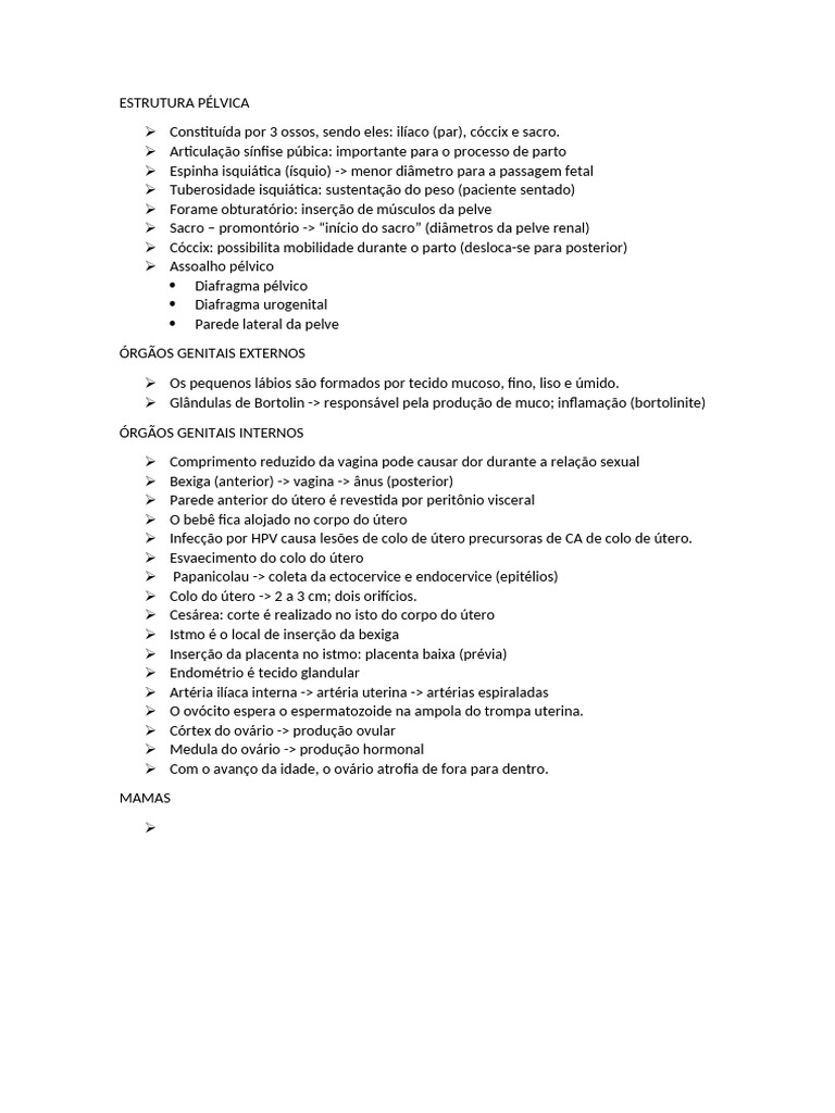 Anatomia Da Pelve | PDF