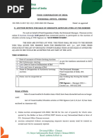 FCI E-Auction Guidelines | PDF | Auction