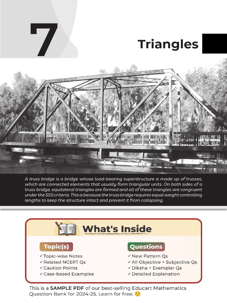 CBSE IX Maths_Chap 7 (Triangles) | PDF | Shape | Triangle