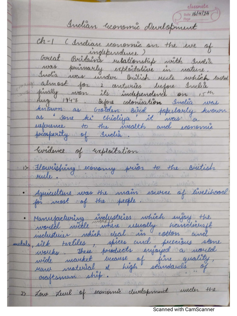 CH 1 Indian Eco Dev | PDF