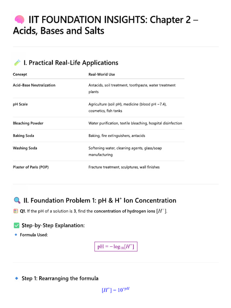 G10-CBSE-Science-2-IIT Foundation With Solved Examples-C2-Acide, Bases ...