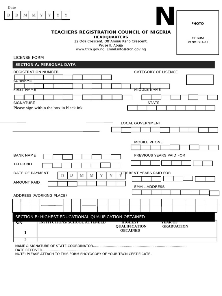Teachers Registration Council of Nigeria | PDF