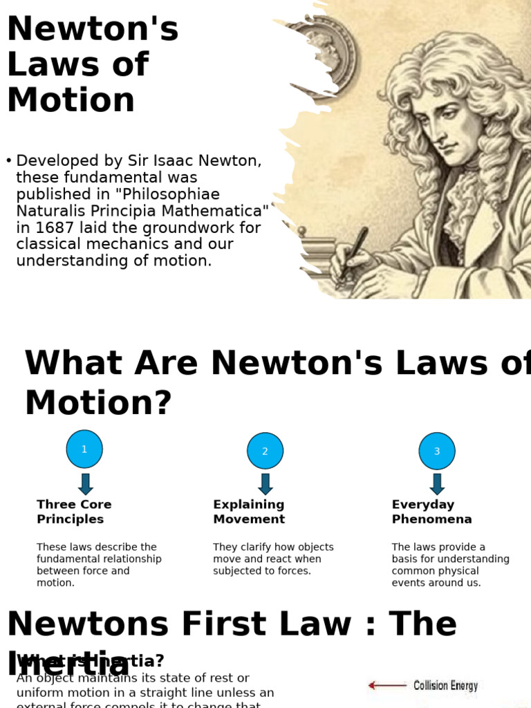 Newton's Laws of Motion Explained | PDF | Force | Inertia