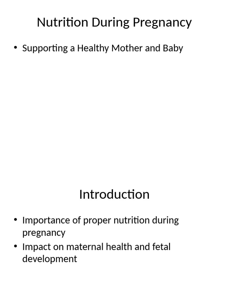 Essential Nutrition for Pregnant Women | PDF
