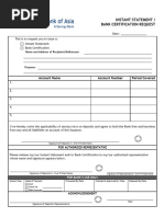 Account Statement Request Form | PDF | Finance & Money Management