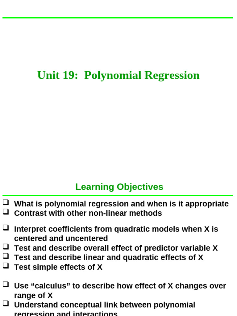 19 PolynomialRegression Complete | PDF | Errors And Residuals | Coefficient Of Determination