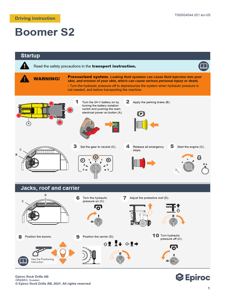 TIS0004544.001 en-US Driving Boomer S2 | PDF | Brake | Manufactured Goods