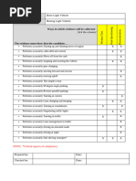 Driving Skills Checklist for Students | PDF