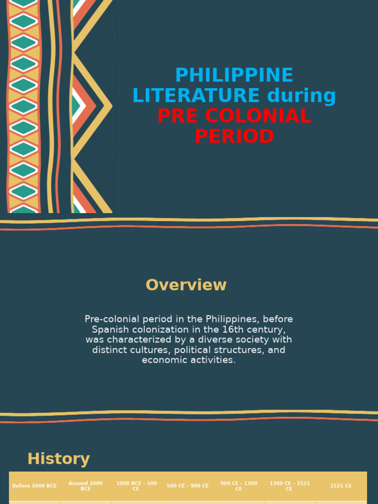 Philippine Literature: Pre-Colonial Insights | PDF | Philippines ...