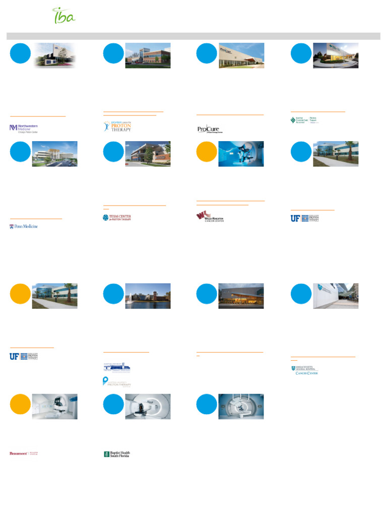 Iba Proton Therapy Centers Around The World | PDF | Medical Physics ...