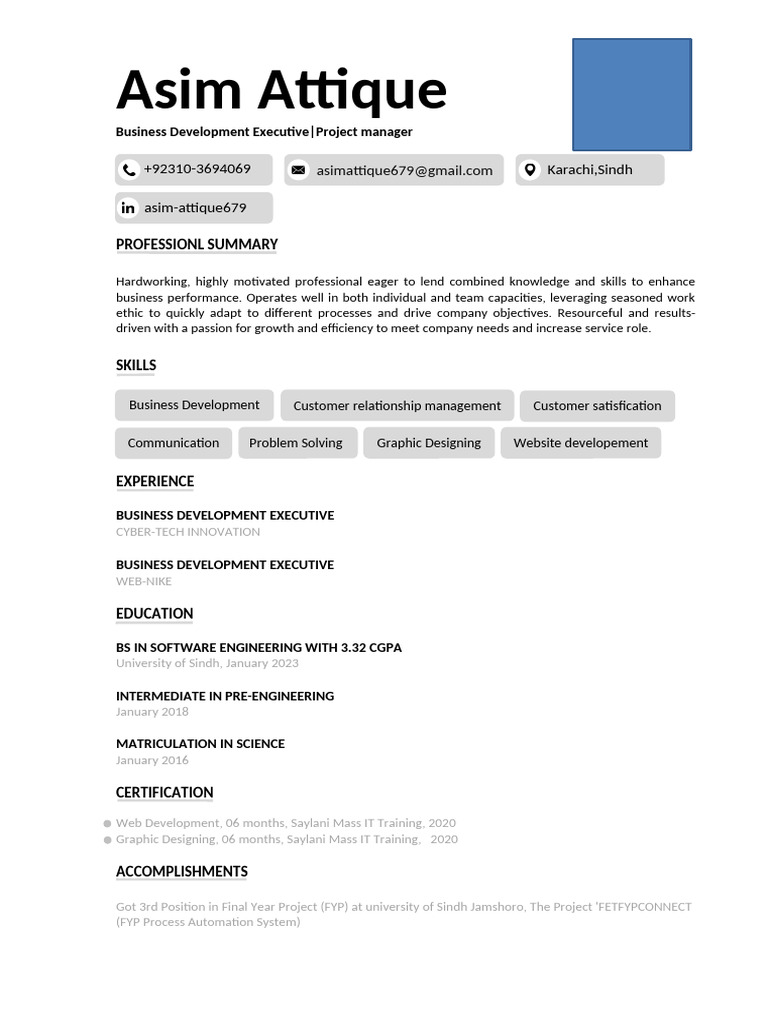 Asim CV | PDF
