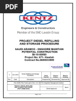 Diesel Fuel Receiving Procedure | PDF | Flow Measurement | Diesel Engine