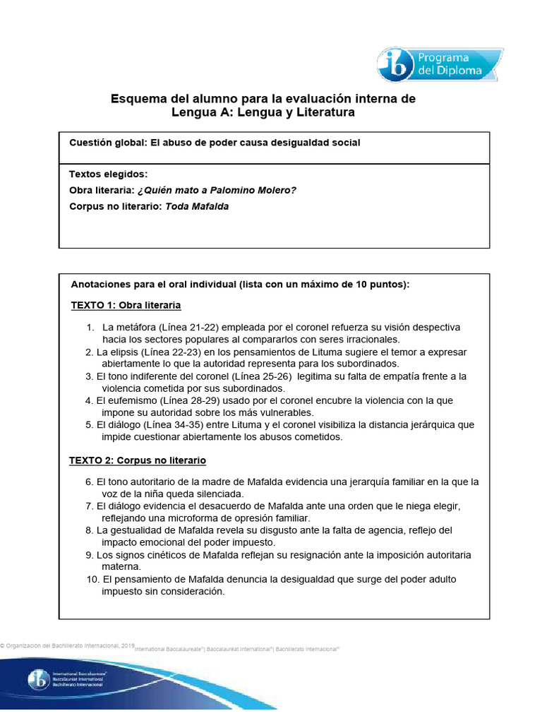 0004 Lengua y Literatura Ns Formulario | PDF