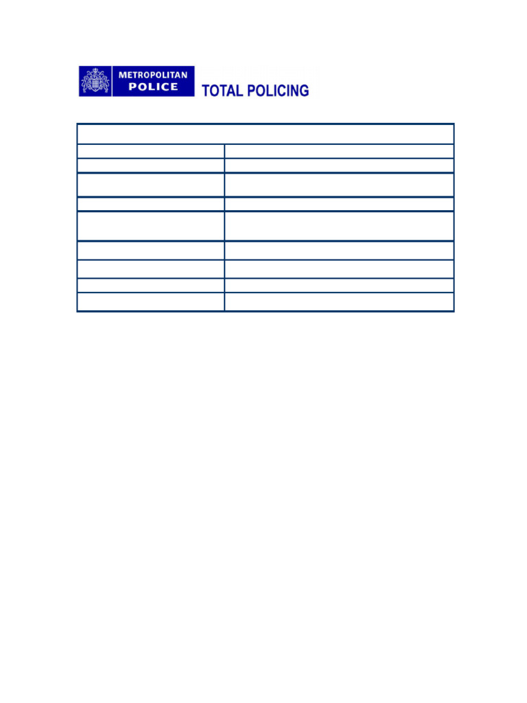 Met HQ Portfolio Planning Eligibility Criteria For Employment in The Mps Sop | PDF | Police ...