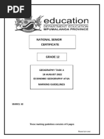 NSC Geography Grade 12 November 2022 P2 and Memo | PDF