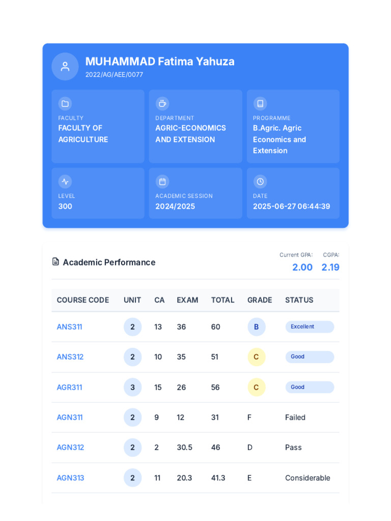 Student Result | PDF
