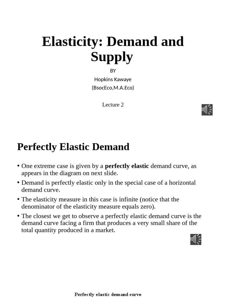 Elasticity - Lecture 2 (Kawaye) | PDF | Price Elasticity Of Demand | Demand