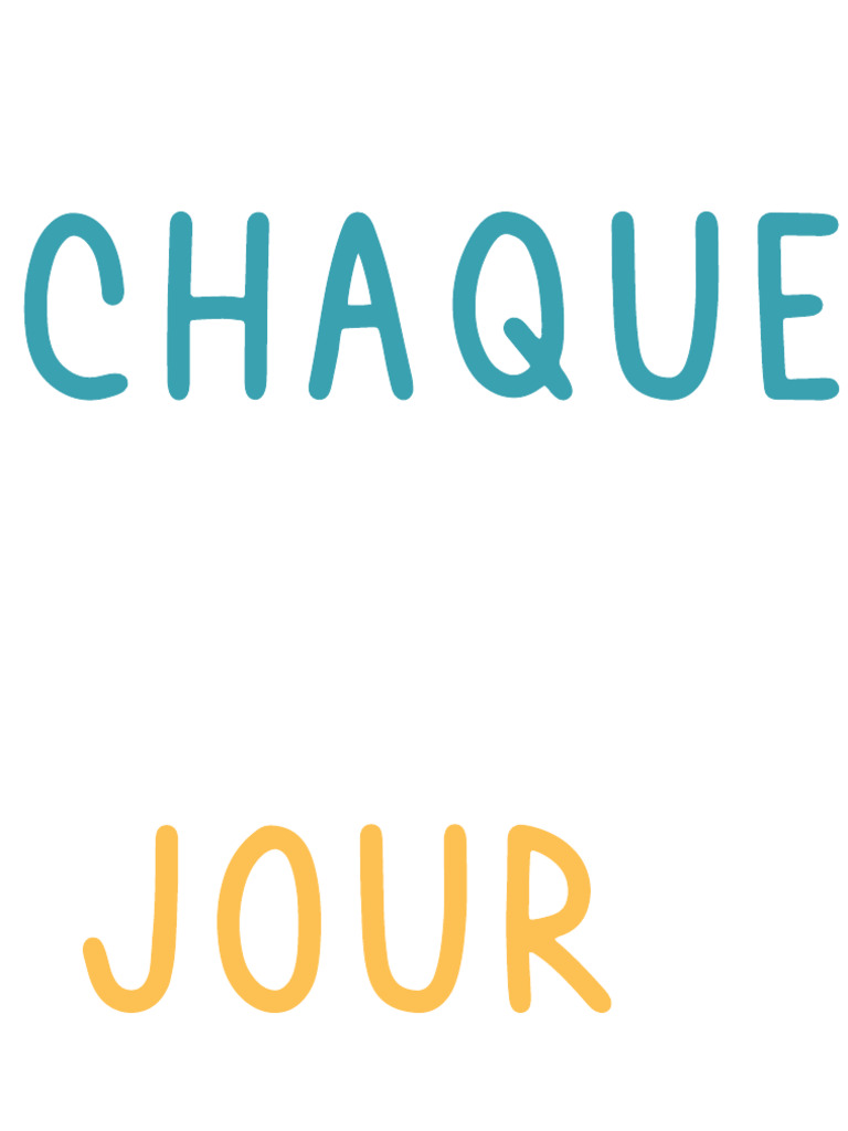 Chaque Jour Compte Affichage Tableau | PDF
