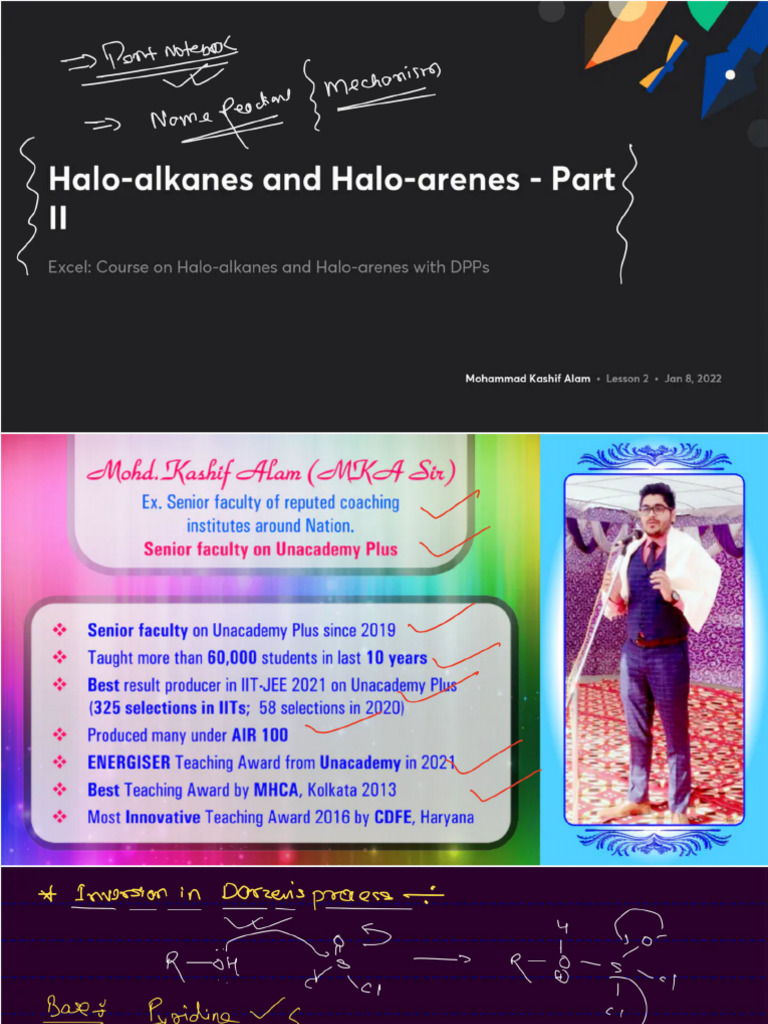 Halo-Alkanes and Halo-Arenes - Par With Anno 1752156600050 | PDF