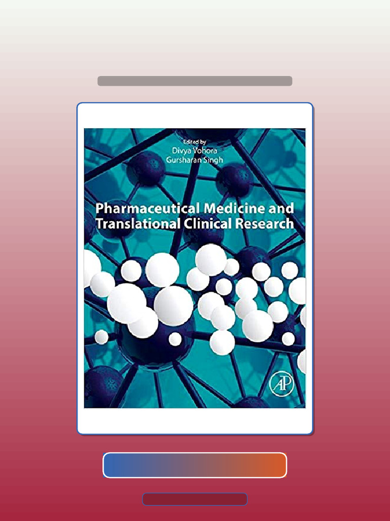 Pharmaceutical Medicine and Translational Clinical Research by Divya Vohora Gursharan Singh ...