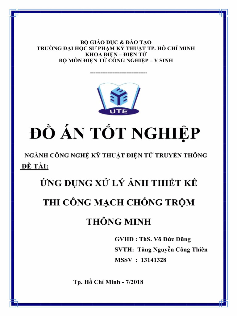 Xu Ly Anh - Thi Cong Mach Chong Trom Thong Minh | PDF