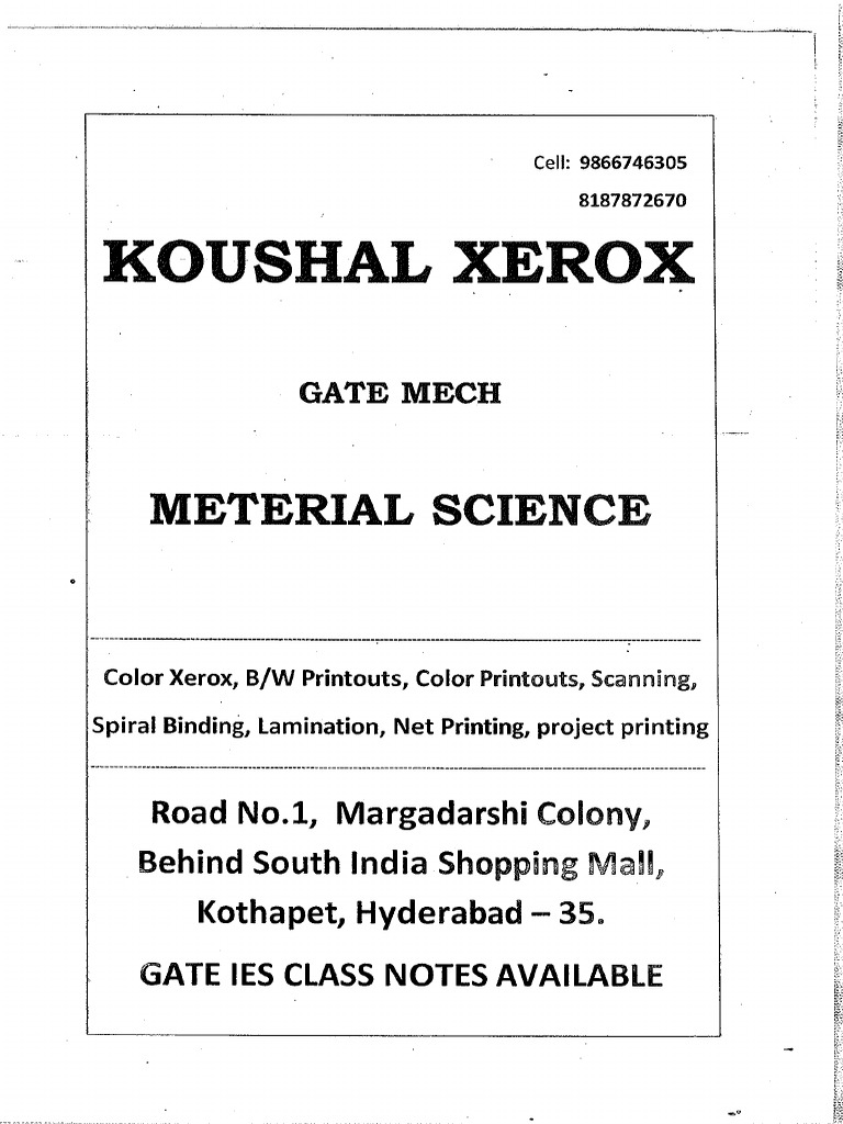 Meterial Science | PDF