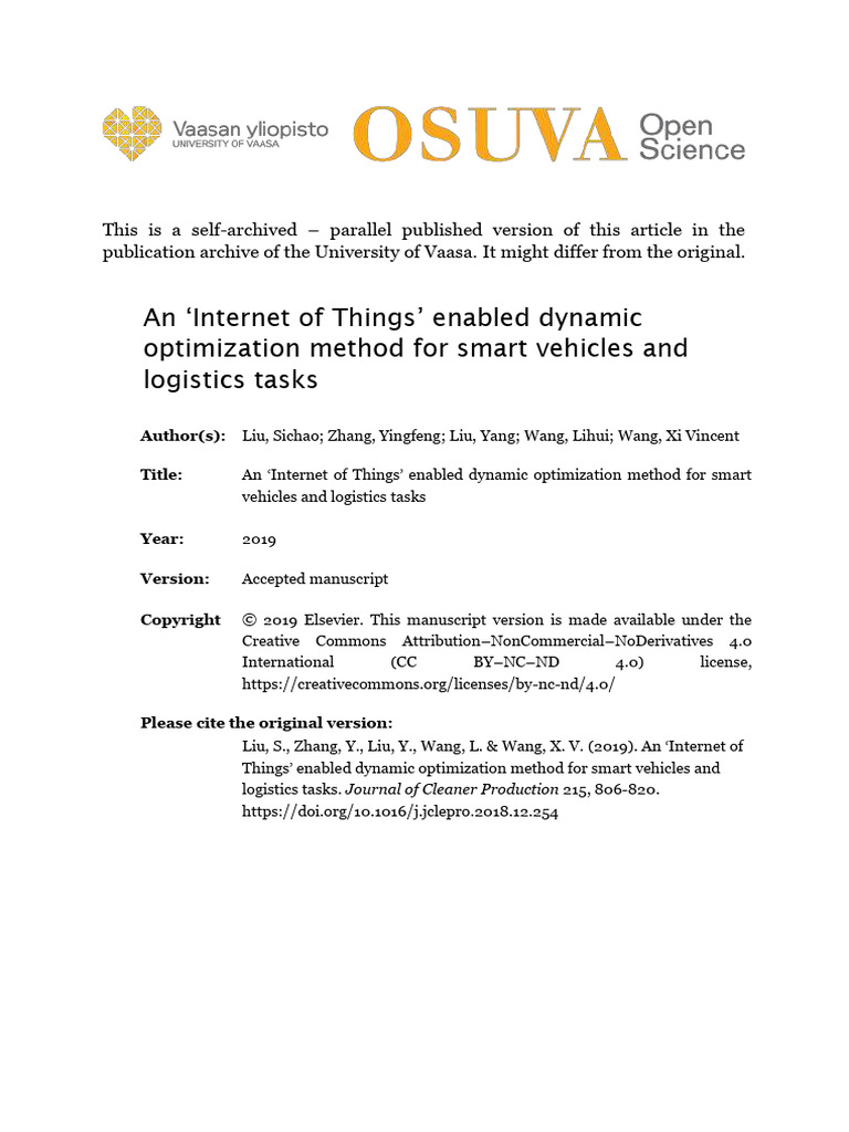 Inbound 2590423069003787592 | PDF | Logistics | Routing