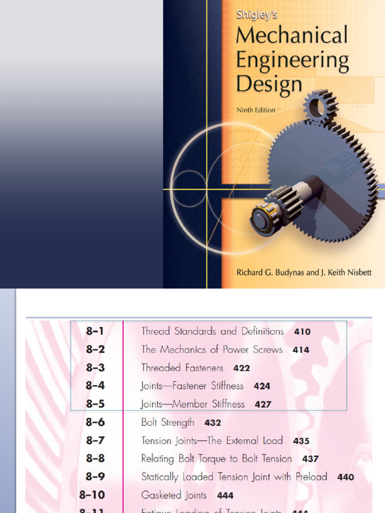 Chapter 8 - Introduction To Fasteners, Bolt and Member Stiffness-Merged | PDF | Screw ...