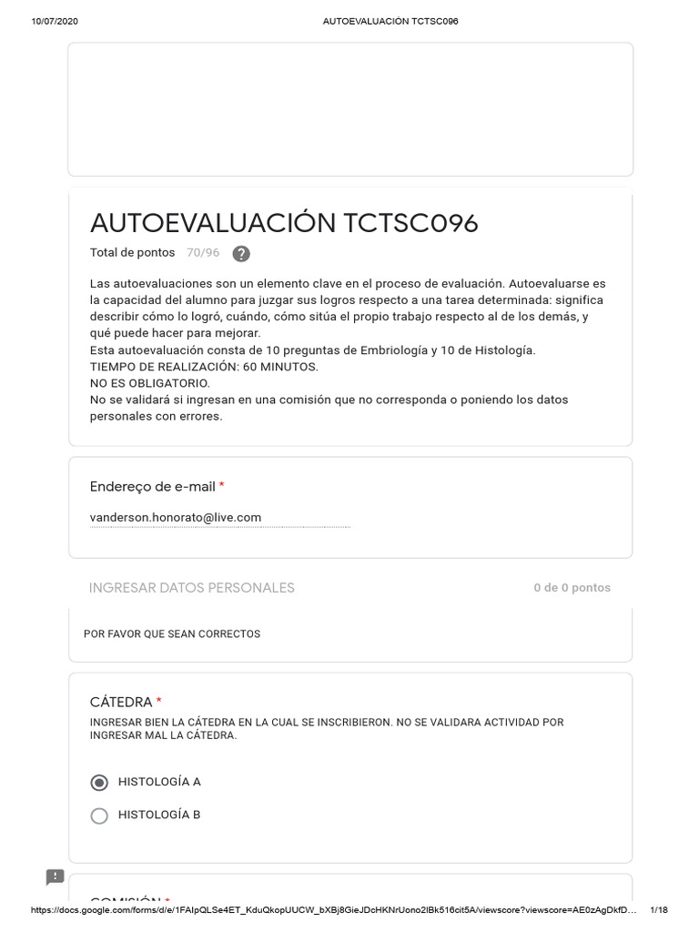 AUTOEVALUACIÓN Gatrulacion A Carido | PDF | Músculo | Hueso