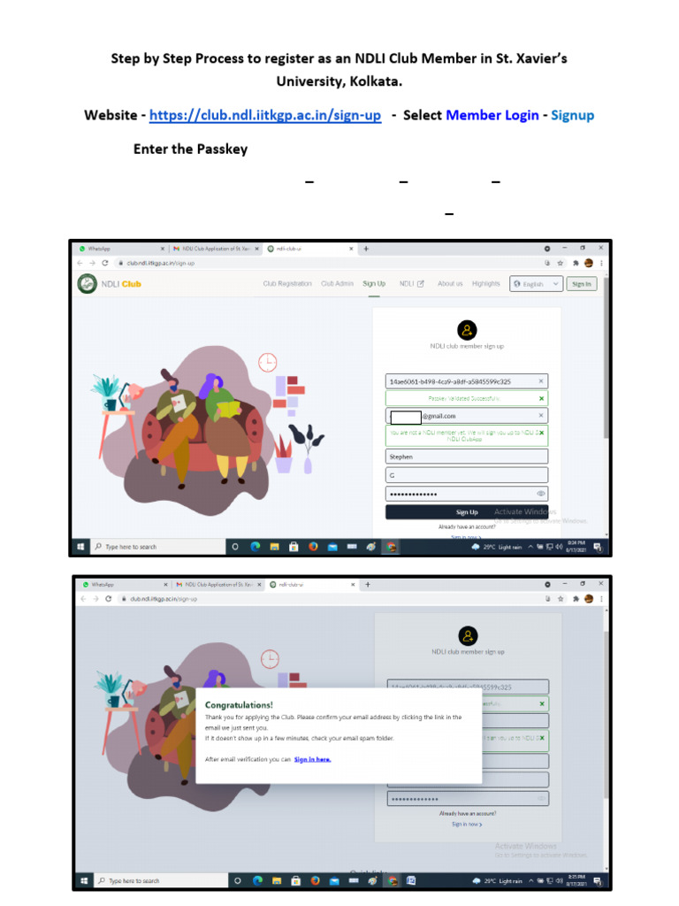 Step by Step NDLI Club Member | PDF