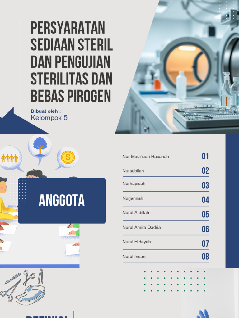 Persyaratan Sediaan Steril Dan Pengujian Sterilisasi Dan Bebas Pirogen ...