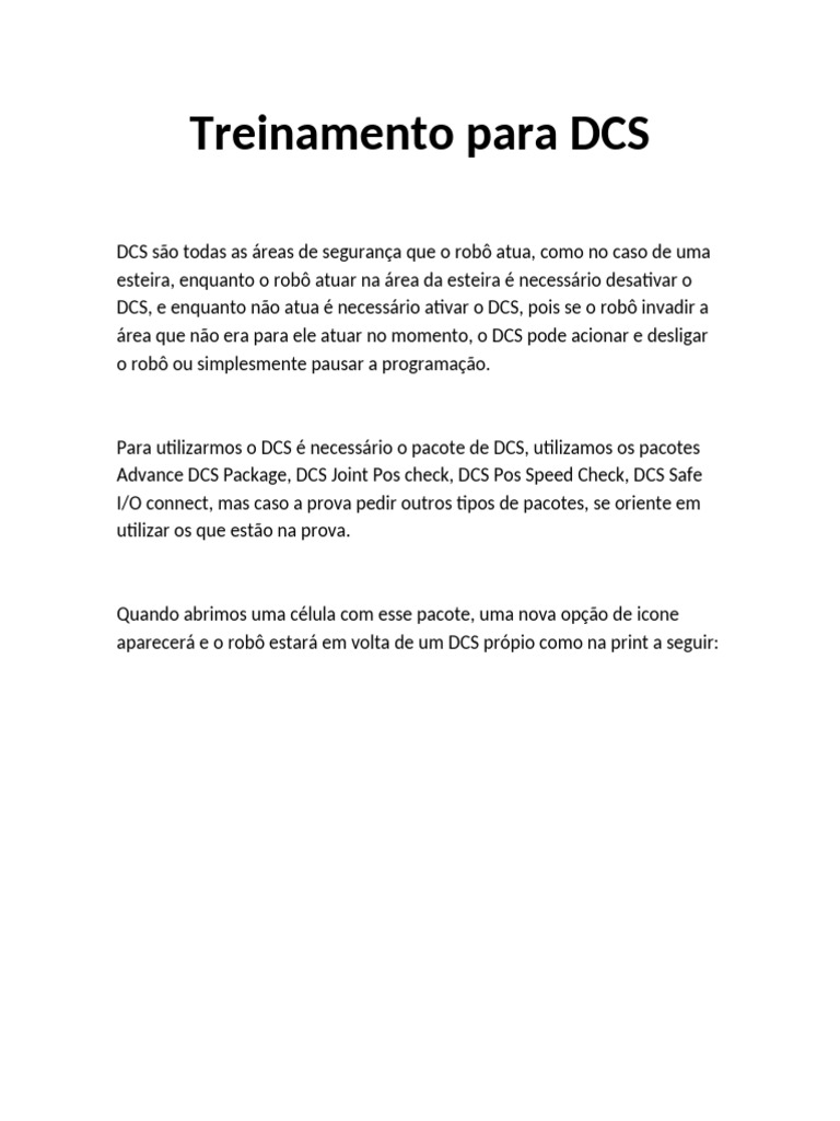 Treinamento DCS | PDF