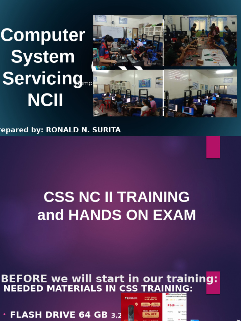 CSS NC II Training Overview and Materials | PDF | Computer Network ...