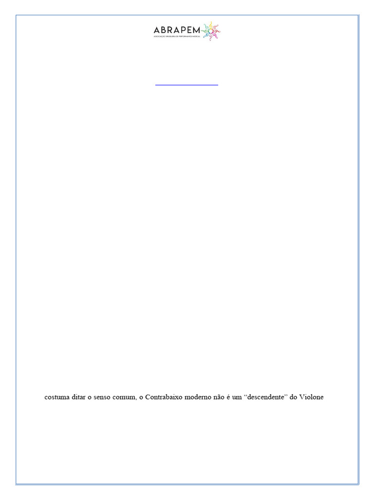 Violone Vienense: Desambiguação e Repertório | PDF | Contrabaixo | Viola