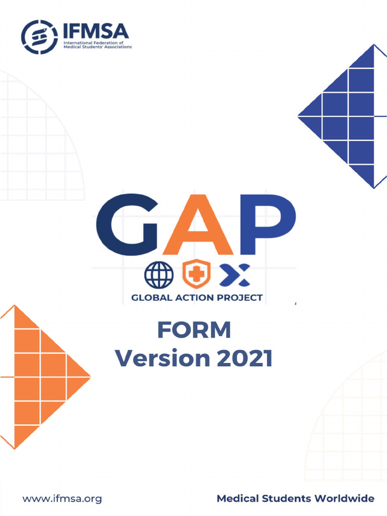 IFMSA GAP Project Form 2021 - Commented Version | PDF | Public Health ...
