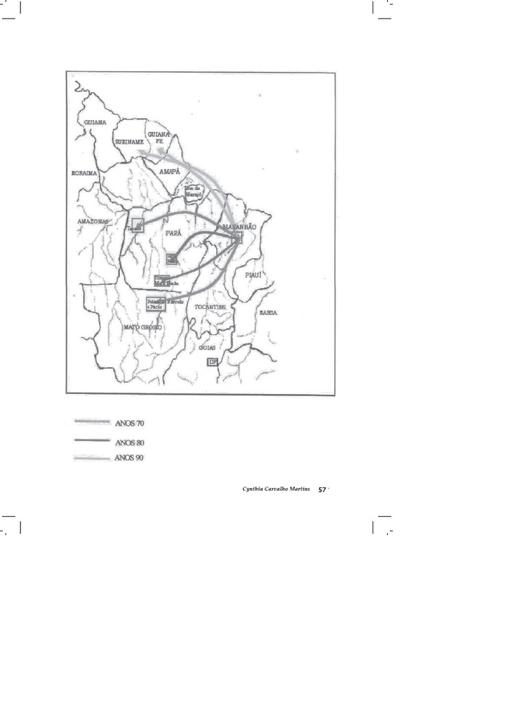 Mapa Migrações para Garimpo Chinthia | PDF