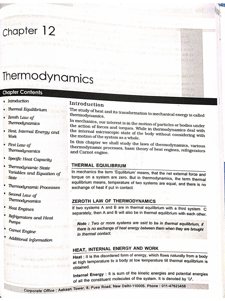 Thermodynamics Physics | PDF