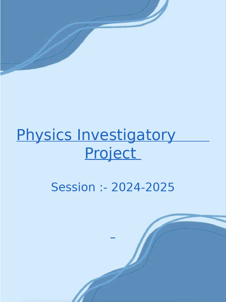 Physics Investigatory Project On Hollow Prism | PDF | Refractive Index ...