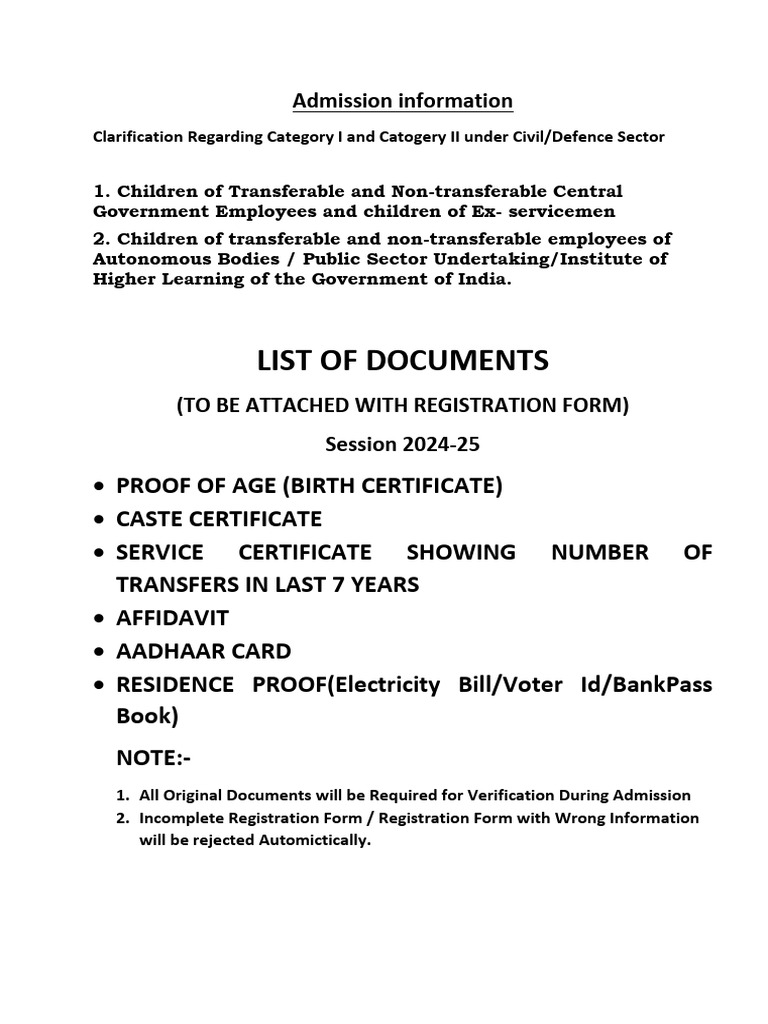 List of Documents - 5 | PDF