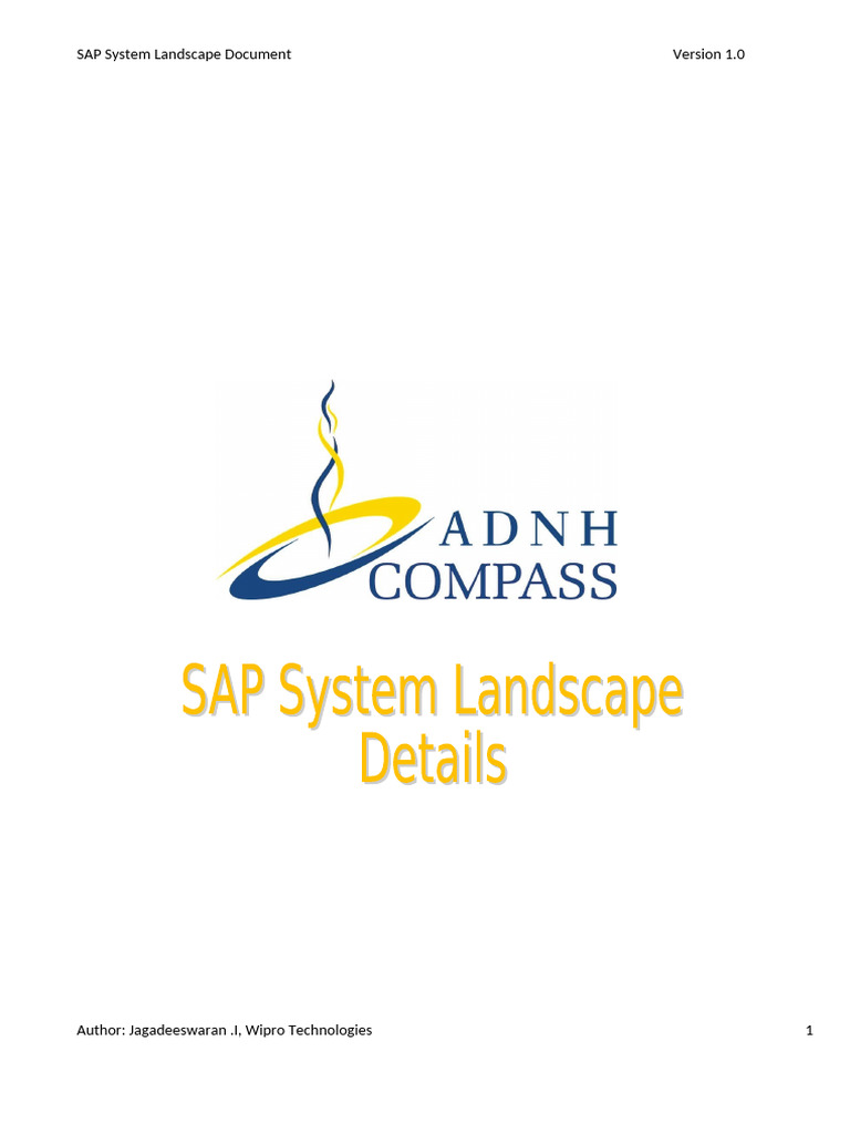 System Landscape - Comspoce | PDF | 64 Bit Computing | Server (Computing)