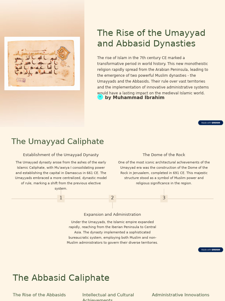The Rise of The Umayyad and Abbasid Dynasties | PDF | Caliphate | Al Andalus